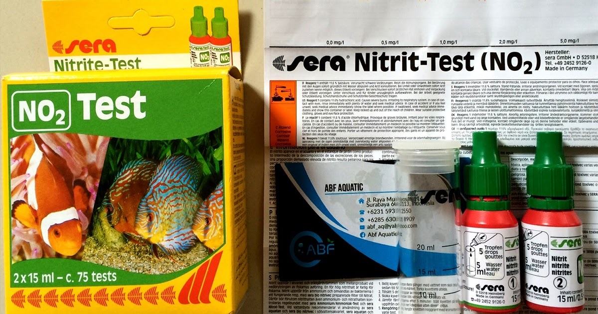 Nitrite / NO2 Test Kit | Kit Nitrit | Testkit SERA | Tes Mutu Air