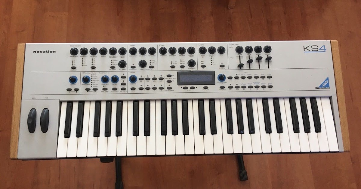 MATRIXSYNTH: Novation KS4 Virtual Analog Synthesizer With Custom Wood ...
