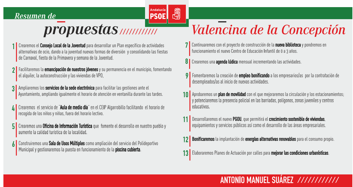 La Wiki De Valencina Programa Electoral 2015 Psoe