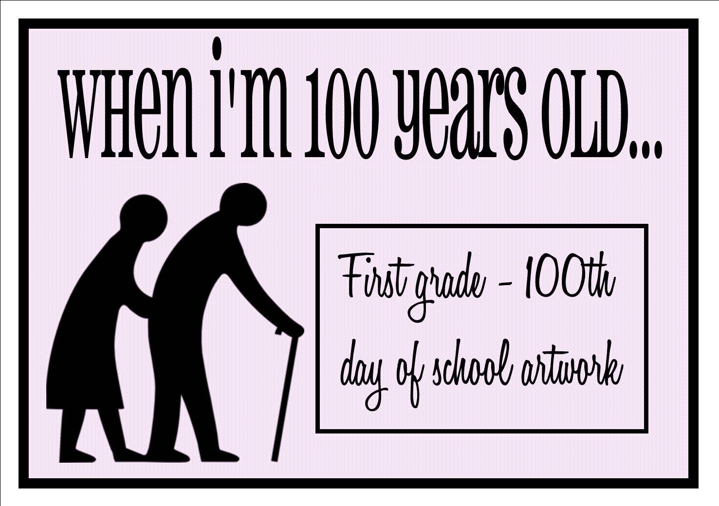 Apex Elementary Art: when I'm 100 years old
