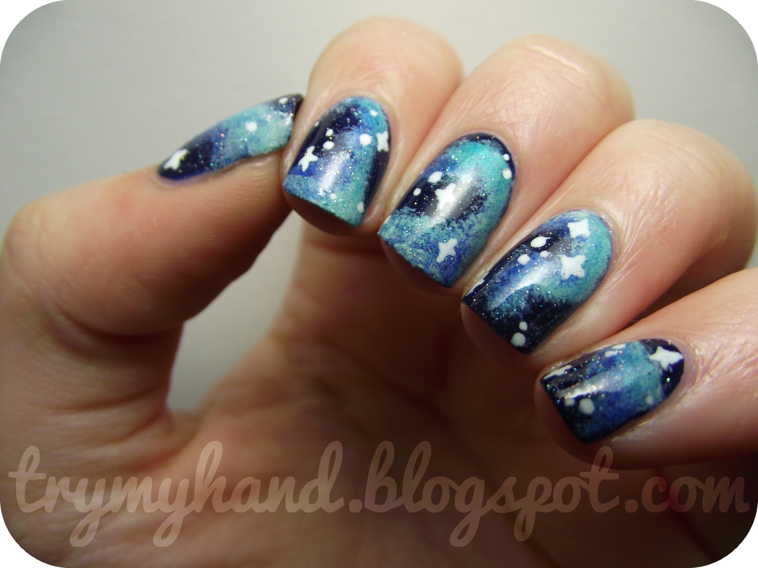 Try My Hand: NOTD : Nebula Nails