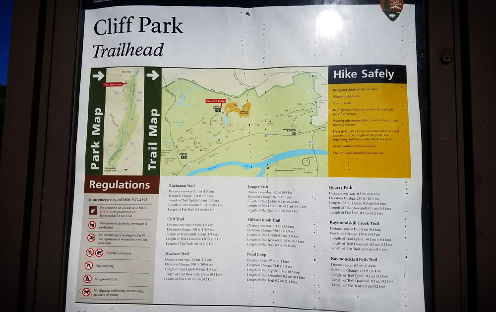 Hiking Trails in NJ and PA: Hiking the Cliff Trail to the Hackers Falls ...