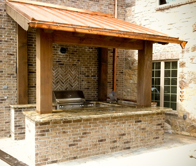 The Granite Gurus: Pool House & Outdoor BBQ