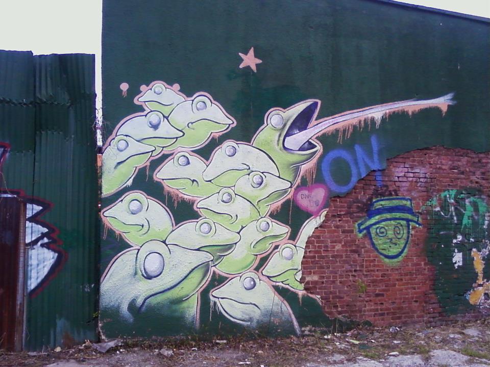 South Dakota Frog Project (Formerly NYC Frog Project): Frog Graffiti