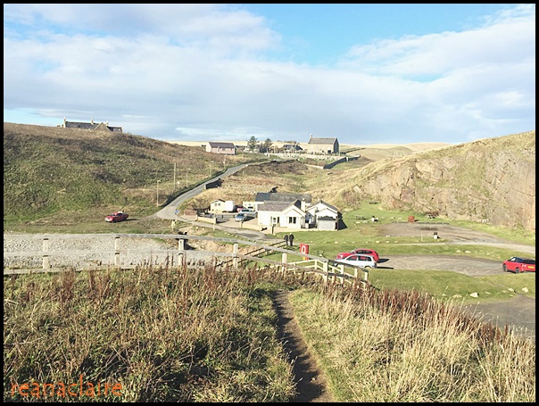 Looking Over The Cliff At Collieston Village
