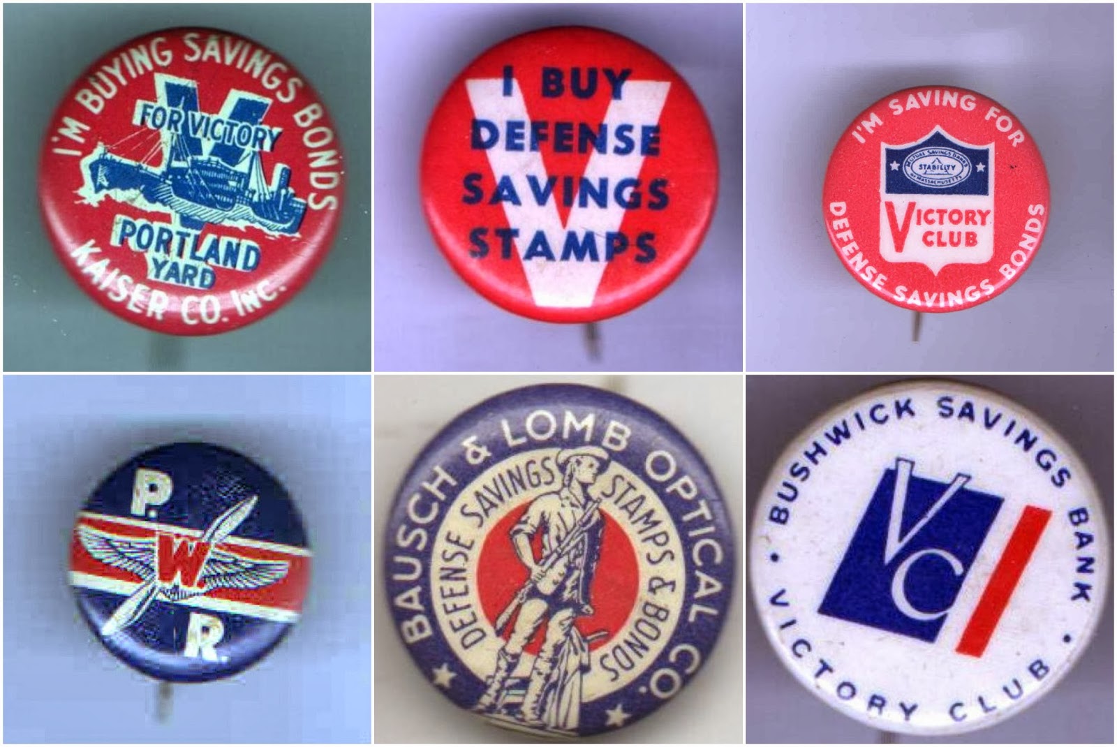 Emily's Vintage Visions: WWII Victory Pins! - Part 1