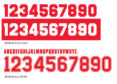 Football teams shirt and kits fan: Retro Font Collection series 4