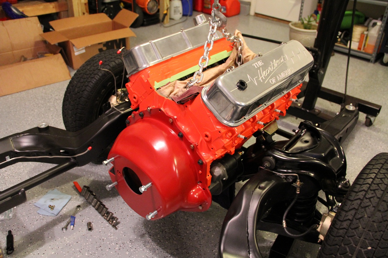 The making of Steve's 1966 Chevelle SS: Rolling Chassis with Engine & Trans