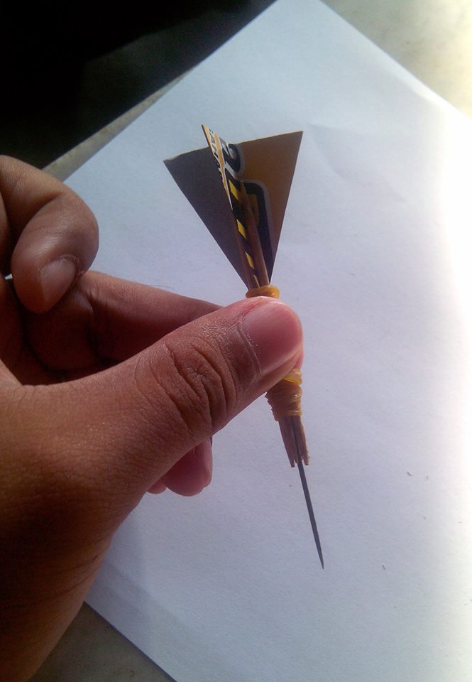 " Cukil - ingataN " : Cara Gampang Bikin Mainan Dart (Mata Panah Lempar)