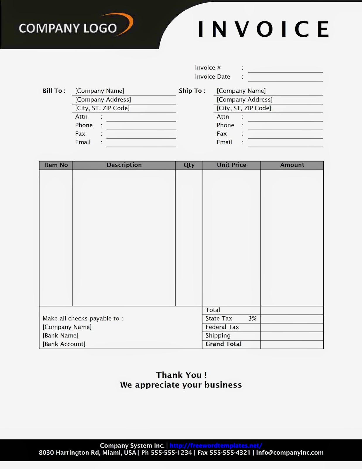 Simple Sales Invoice – SD1 Style