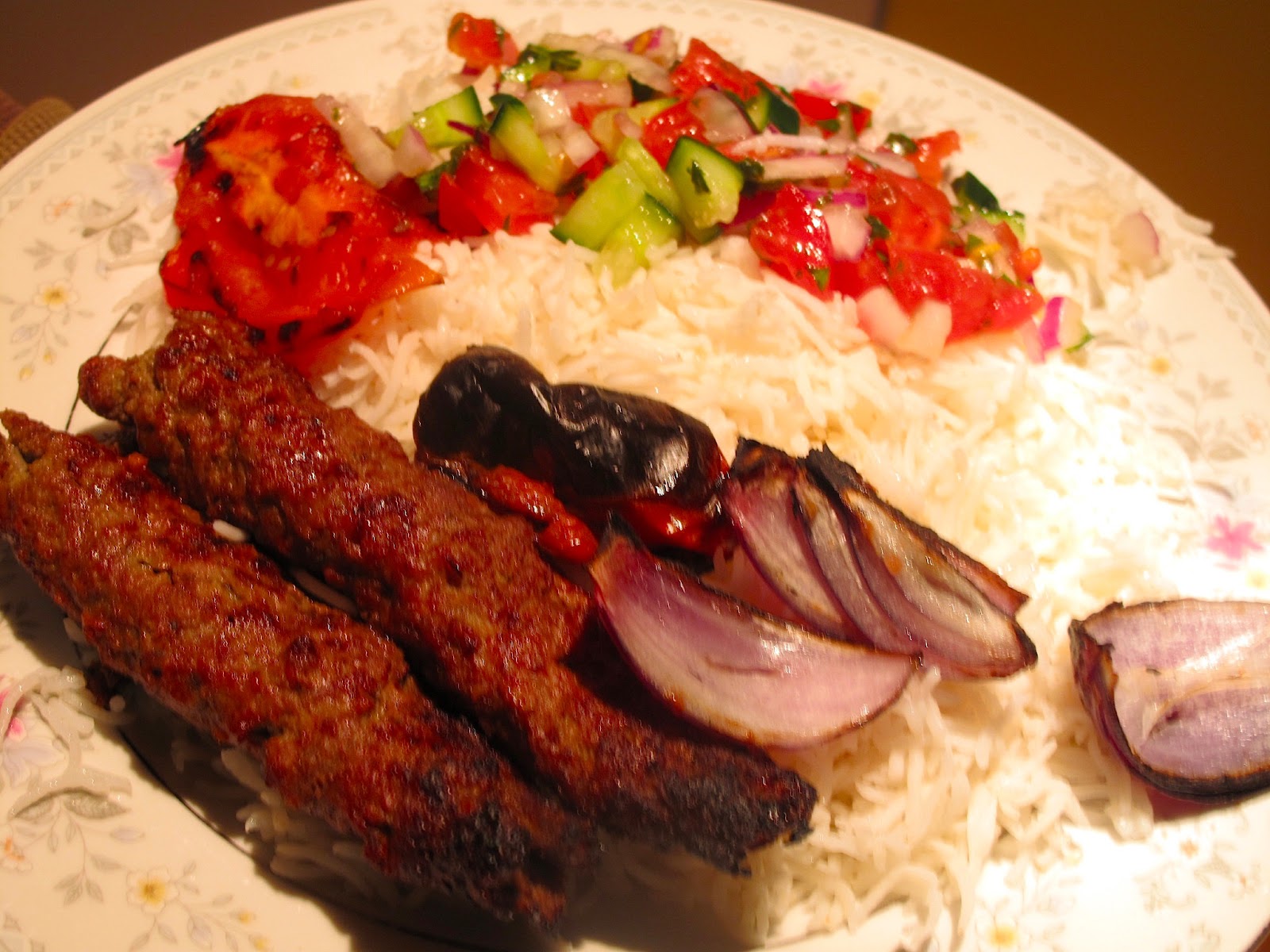 somerville kitchen: Kabab Koobideh Feast - The Food