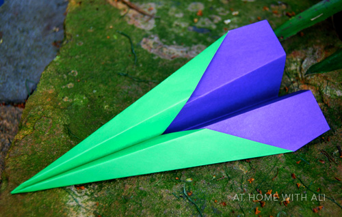 At home with Ali: Fun with paper planes
