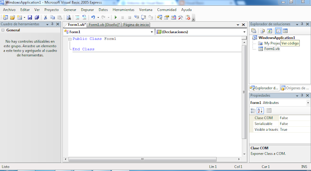 Visual Basic: Entorno de Visual Basic