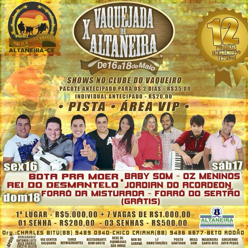 Blog de Altaneira: Altaneira realiza décima Vaquejada