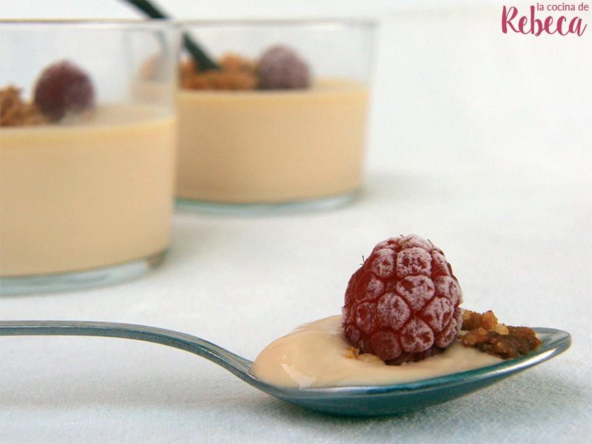 La cocina de Rebeca: Panacota (panna cotta) de chocolate rubio