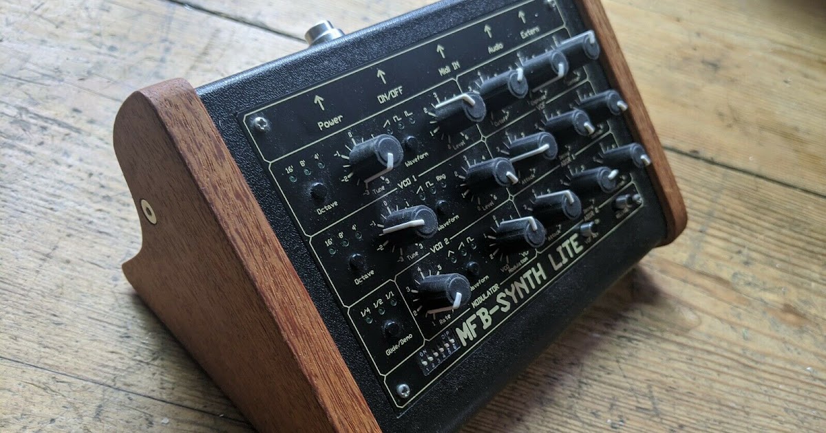 MATRIXSYNTH: MFB Synth Lite w/ Custom Wood Stand