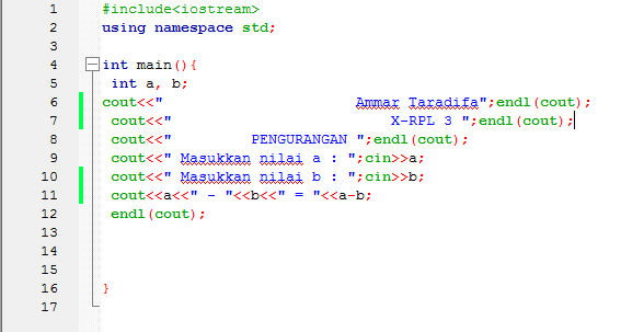 Operasi Codingan C++ Dasar Untuk Pemula