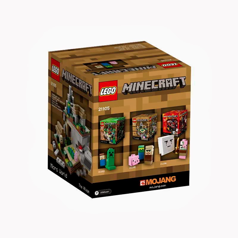 set database: LEGO 21105 minecraft micro world: the village | ʞɔıןqqndǝɹ