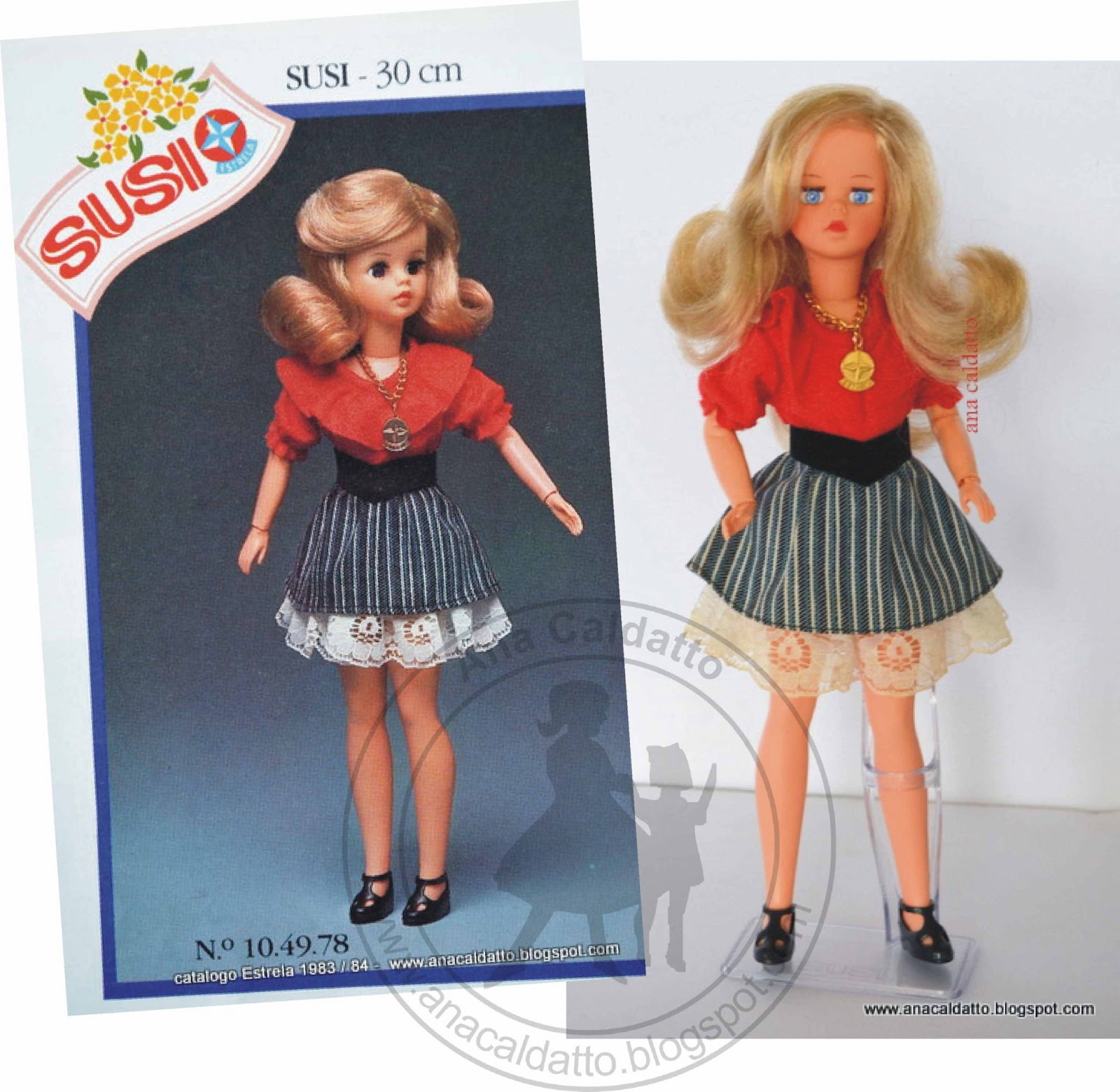 Ana Caldatto : Vintage Doll Susi 1983 com corpo articulável