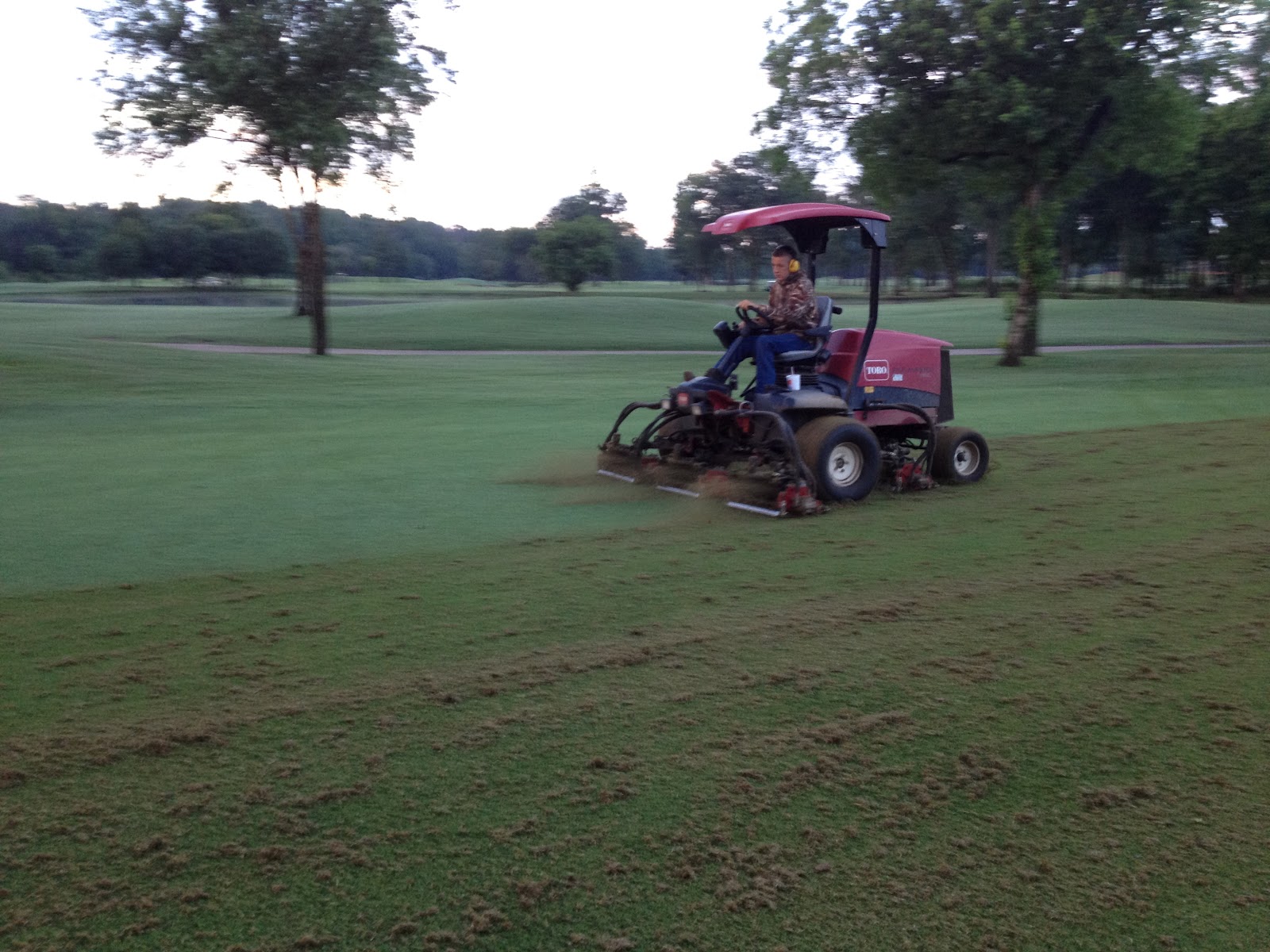 Hollytree Country Club Golf Course Maintenance: Verticutting Fairways