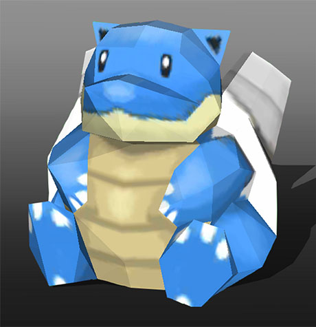 Pokemon : Blastoise Papercraft | Paperized Crafts