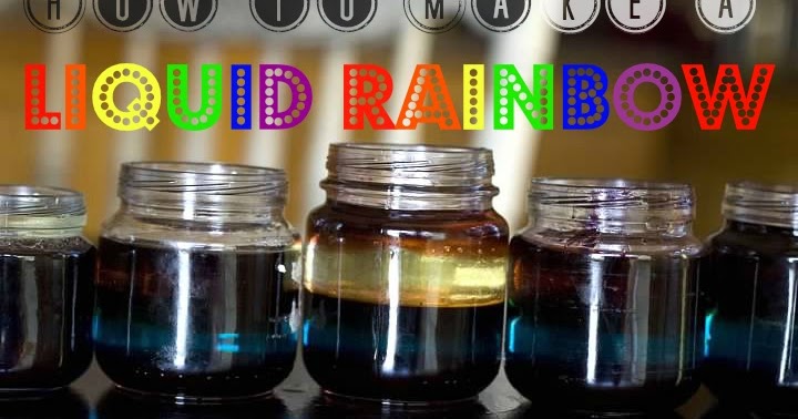 How to Make a Liquid Rainbow ~ Reading Confetti