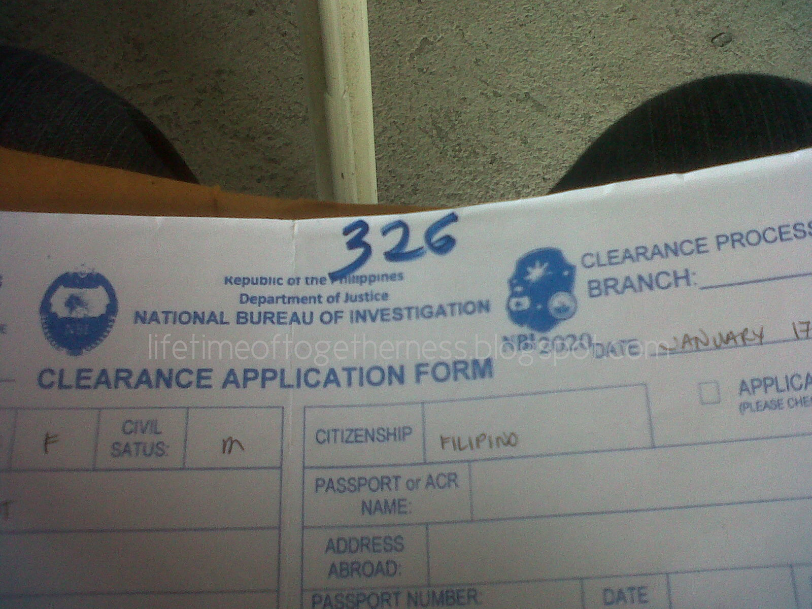 Lifetime of Togetherness: Getting an NBI Clearance and Applying for the ...