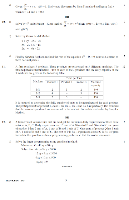 RTMNU 3rd Semester B.E Civil Mathematics III 2016 Question Paper ...