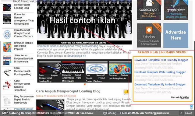 Cara Membuat Iklan Sendiri Di Blog