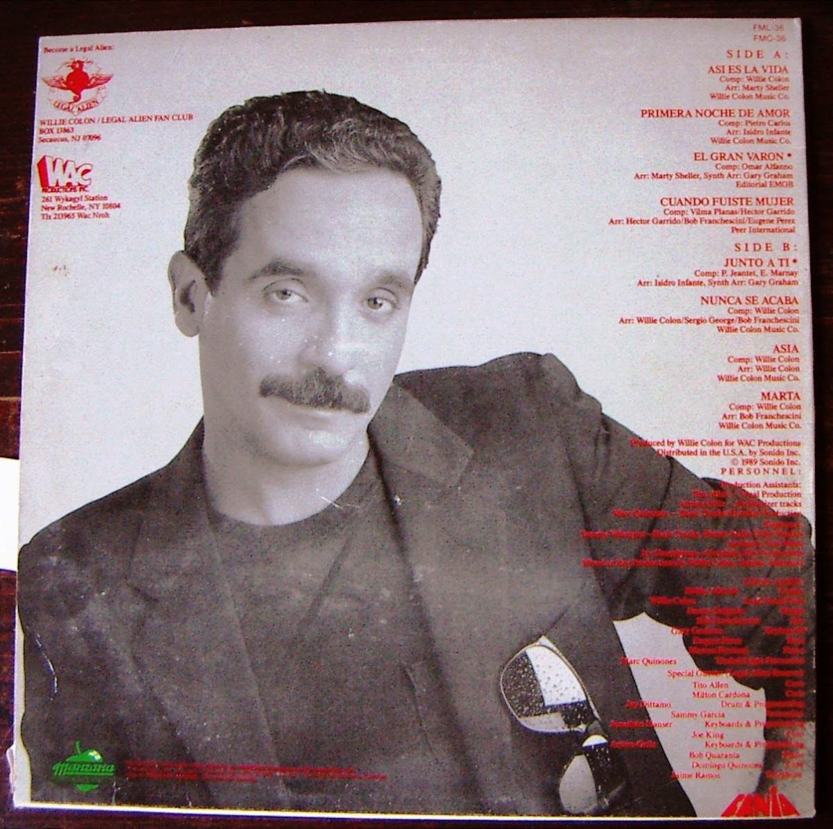 Fabianita's Musik: 1990-Willie Colón /Top Secrets