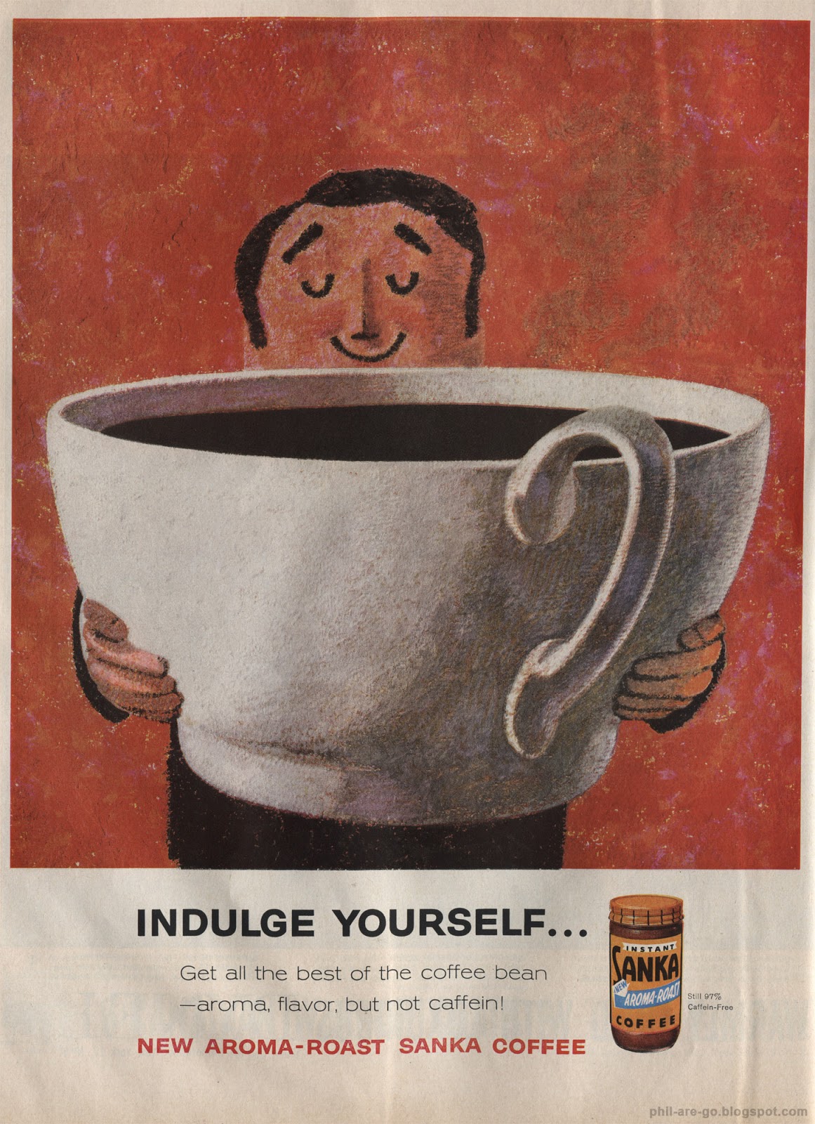 Phil Are Go!: Sanka - Coffee with quotation fingers.