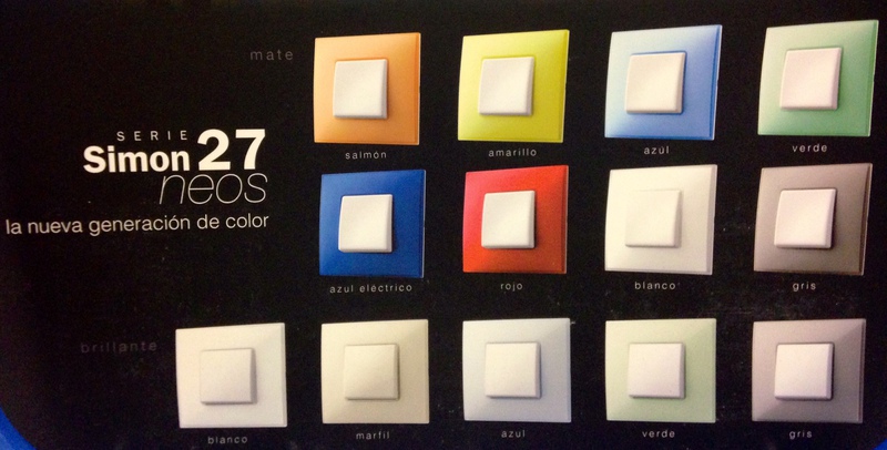 Macanismos e interruptores Simón 27 Neos - ELECTRICISTA AUTONOMO MADRID