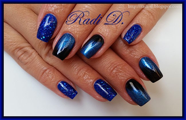 It`s all about nails: Royal Blue Sparkle