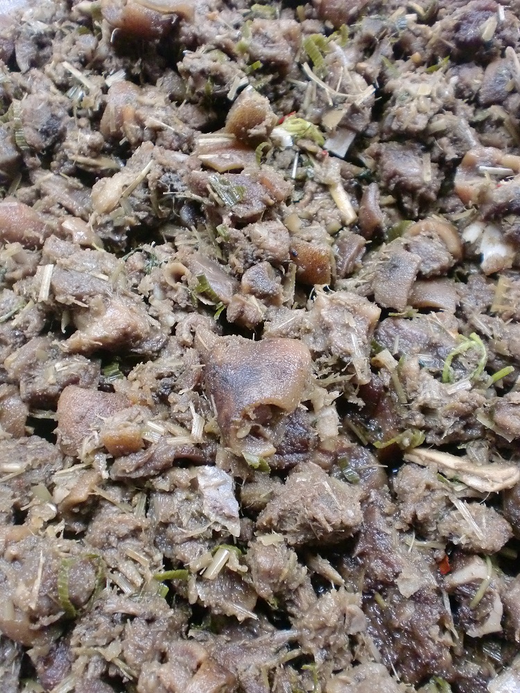 3 makanan enak : Sambal singkah potok, Anjing rw pedas dan Pepes ikan ...