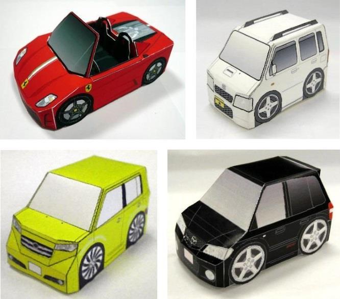 Papercraft Car Models Ridiculous Detail