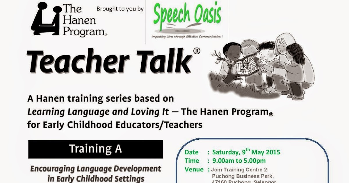 Speech Oasis: SPEECH OASIS is bringing Teacher Talk A : Encouraging ...