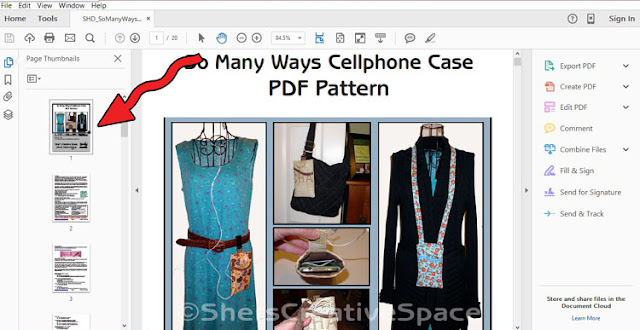 Sher's Creative Space: Viewing, Using, and Printing PDF Patterns