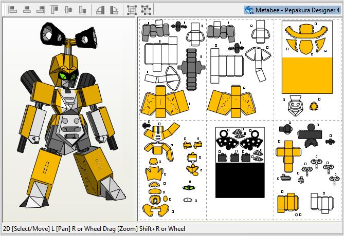 metabee.papercraft.via.papermau.001.JPG (669×460) | Decoração com ...