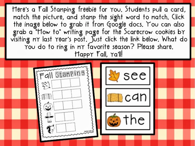 Eberhart's Explorers: Scarecrow Week & a Fall Stamping freebie!