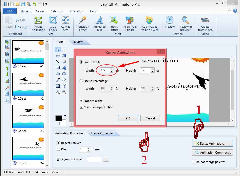 CARA MEMBUAT ANIMASI SEDERHANA DENGAN EASY GIF ANIMATOR ~ IlmuPengetahuanku.com
