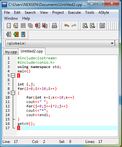 Programming Plus Web Development: Making a Pyramid in C++