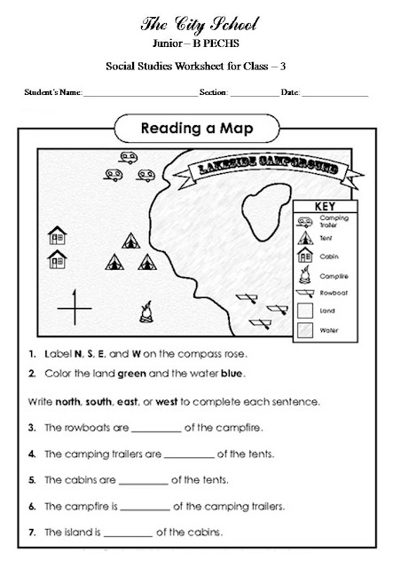 The City School: SST Worksheet Class - 3
