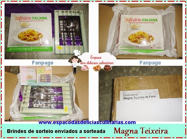 Brindes de sorteio na Fanpage enviados hoje para a sorteada - Espaço ...