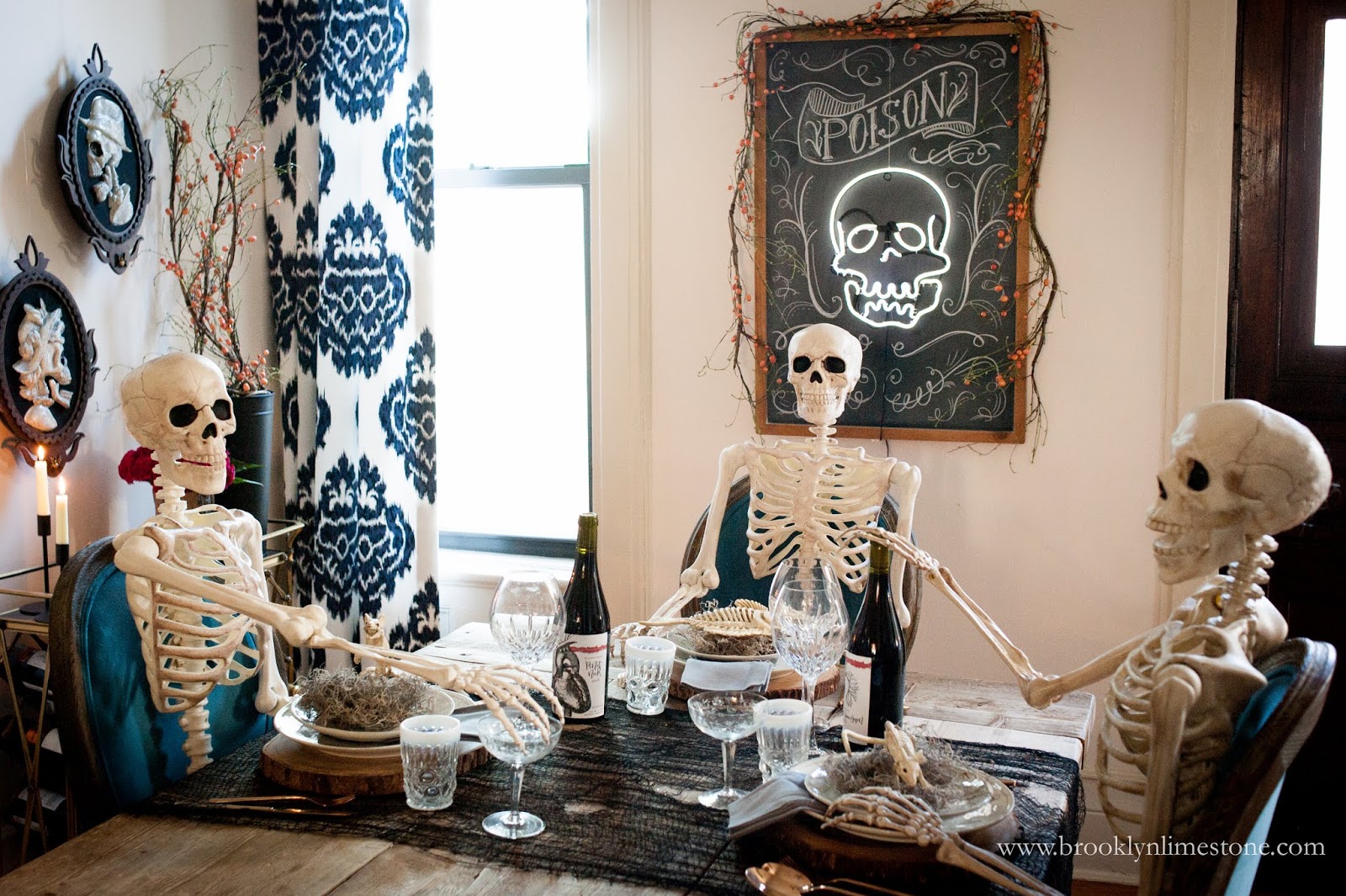 Dead Dinner Party | Halloween Dining Room | Brooklyn Limestone