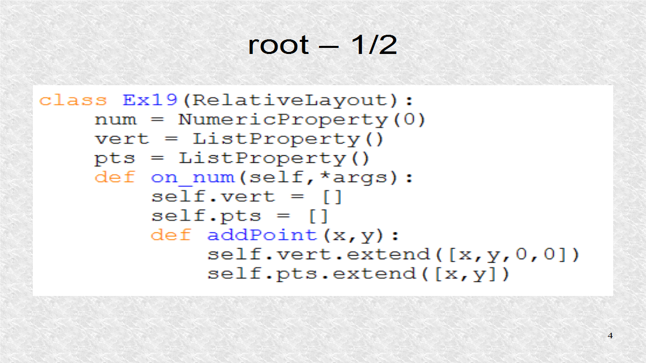 Mobile Programming In Python 19 Kivy Properties Mesh Example