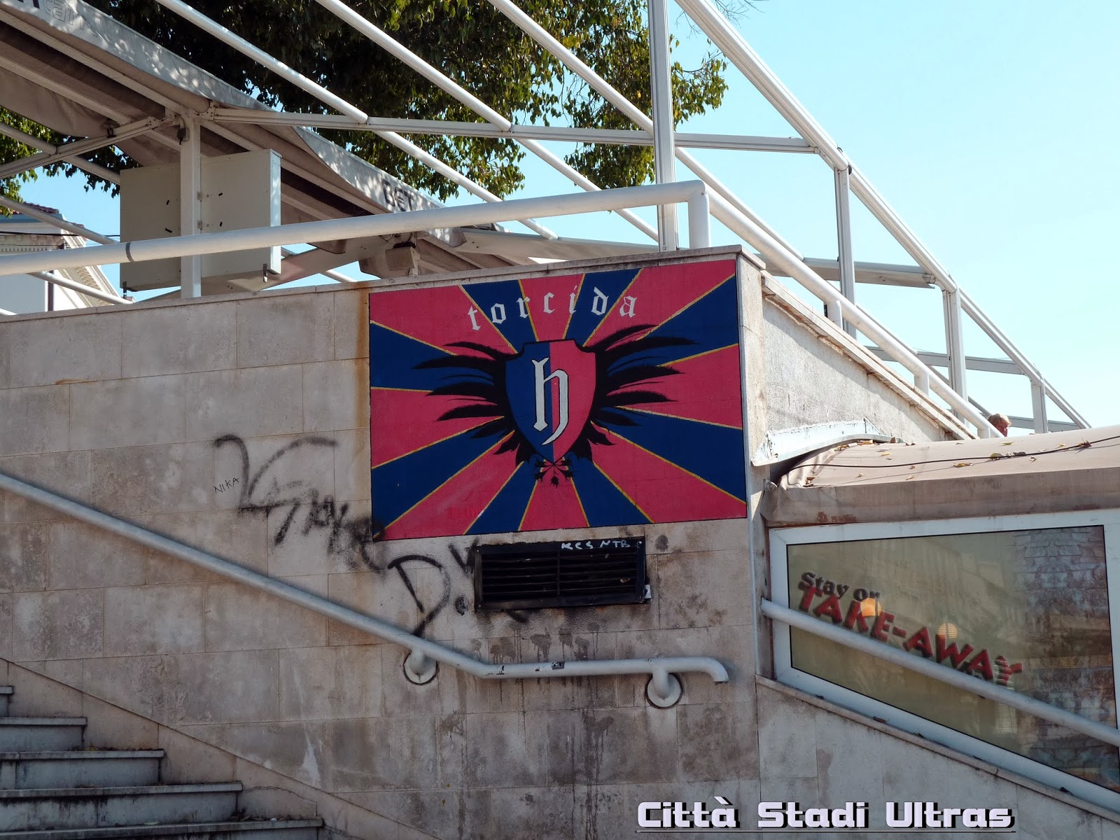 Città Stadi Ultras: Torcida Hajduk Split Wandmalerei