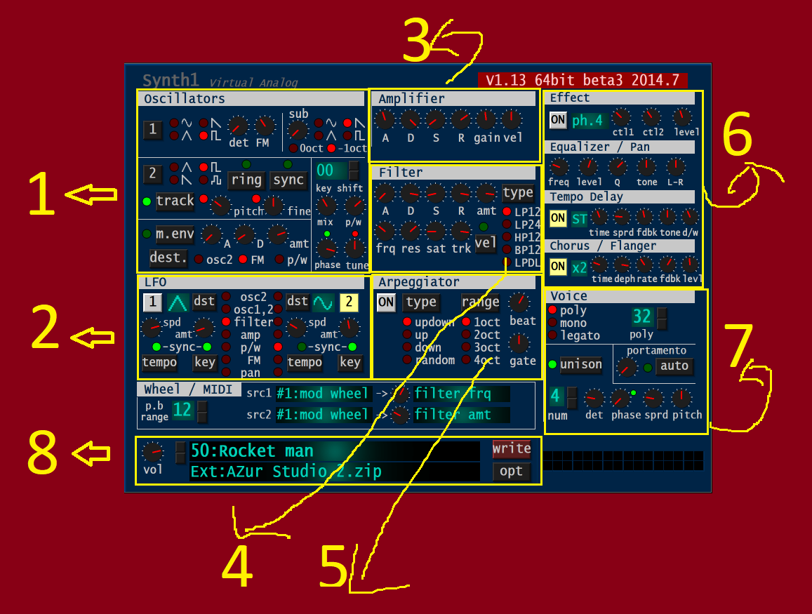 Synth1: Introduction to subtractive synths.