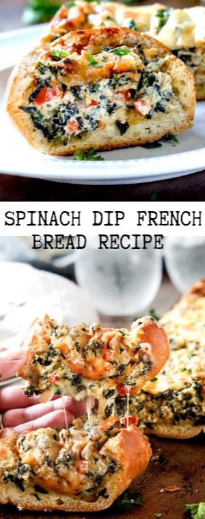 SPINACH DIP FRENCH BREAD RECIPE - Kelsey Recipes Ideas