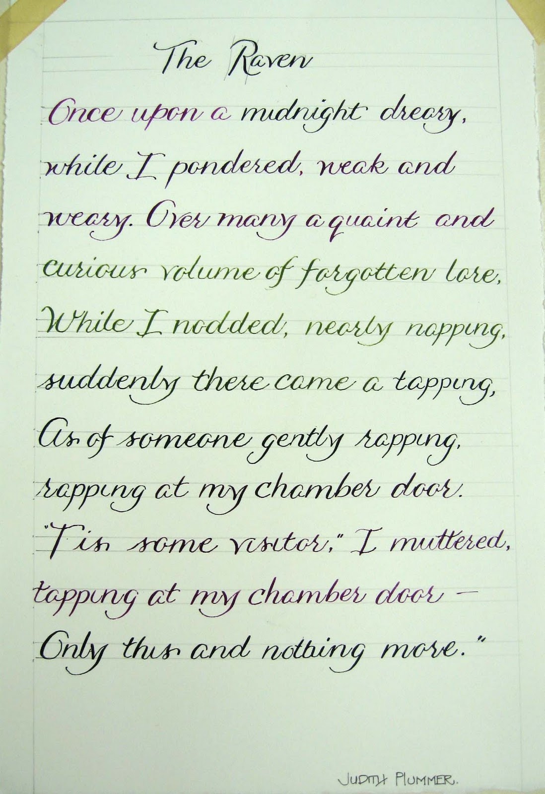 DeAnn Singh Calligraphy: November 21, 2011 - Pointed Pen Variations ...