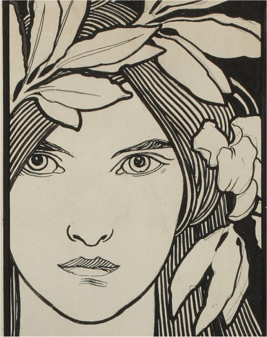 El Arcangelino: Detalles #2: "Talía, Musa de la Comedia" de Alfons Mucha